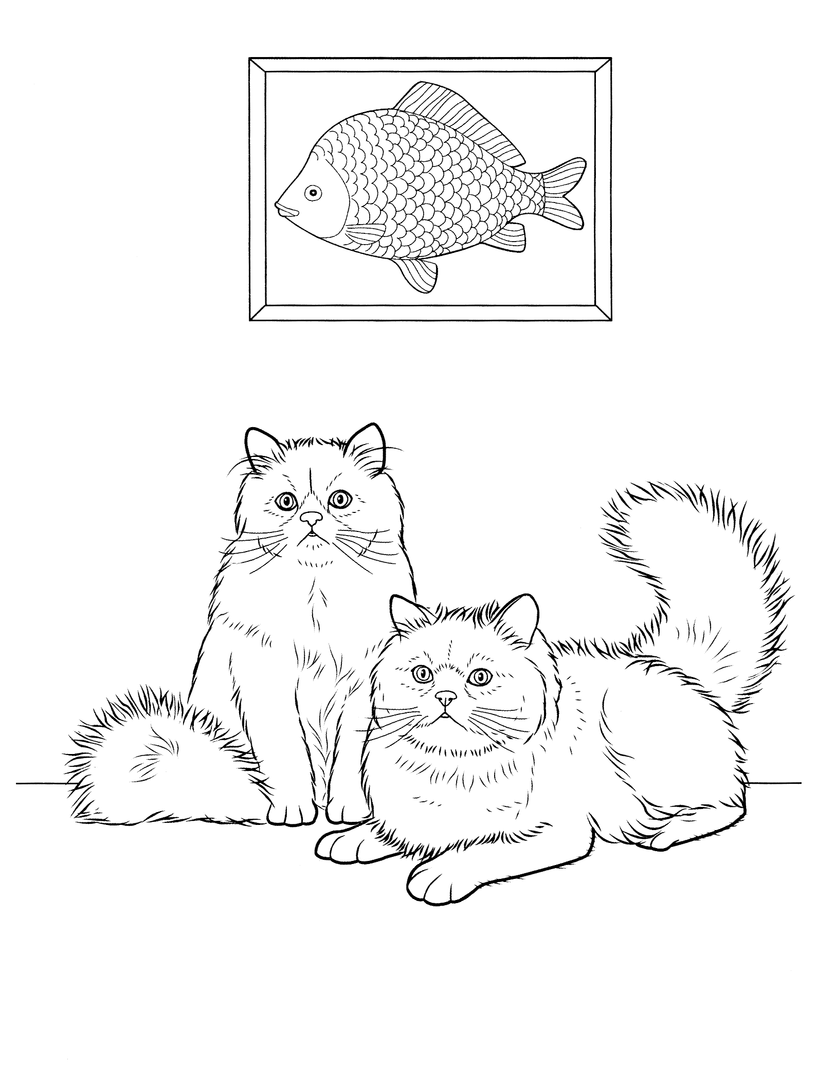 Colorat Pisici Planse Sketch Coloring Page Colorat Pisici Planse Sketch Coloring Page